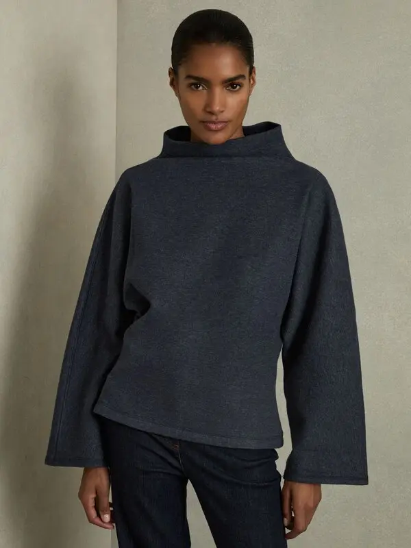 REISS Cora Cotton-blend Top