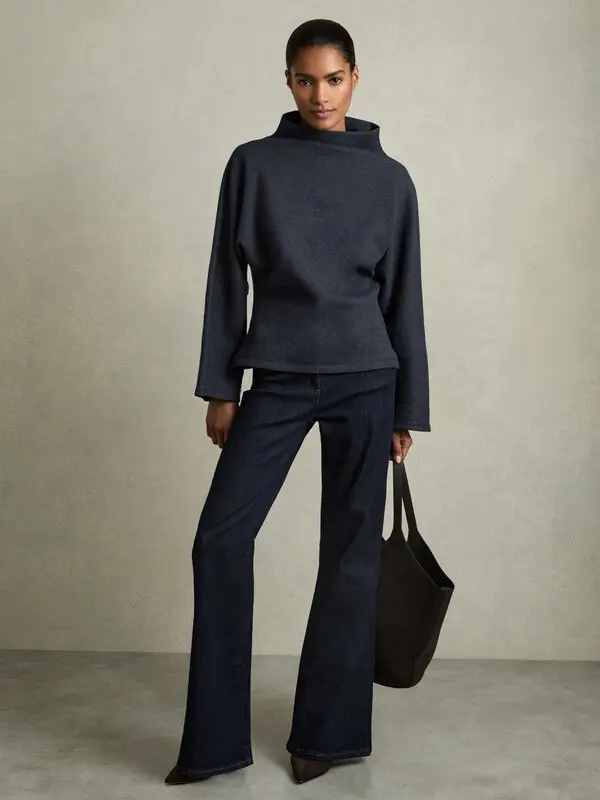 REISS Cora Cotton-blend Top