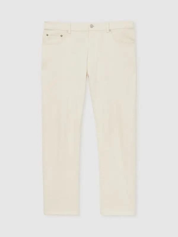 REISS Bishopsgate Straight-leg Jeans - White