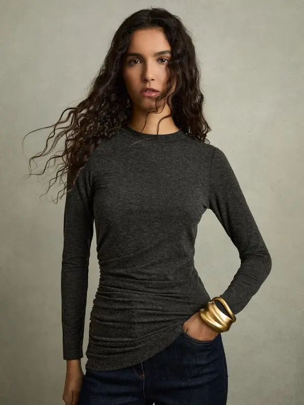 REISS Lucia Asymmetric Top
