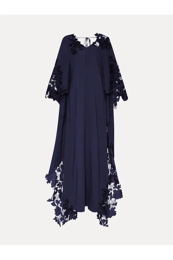 Oscar De La Renta Peony Velvet Guipure Caftan In Natural 50% Off