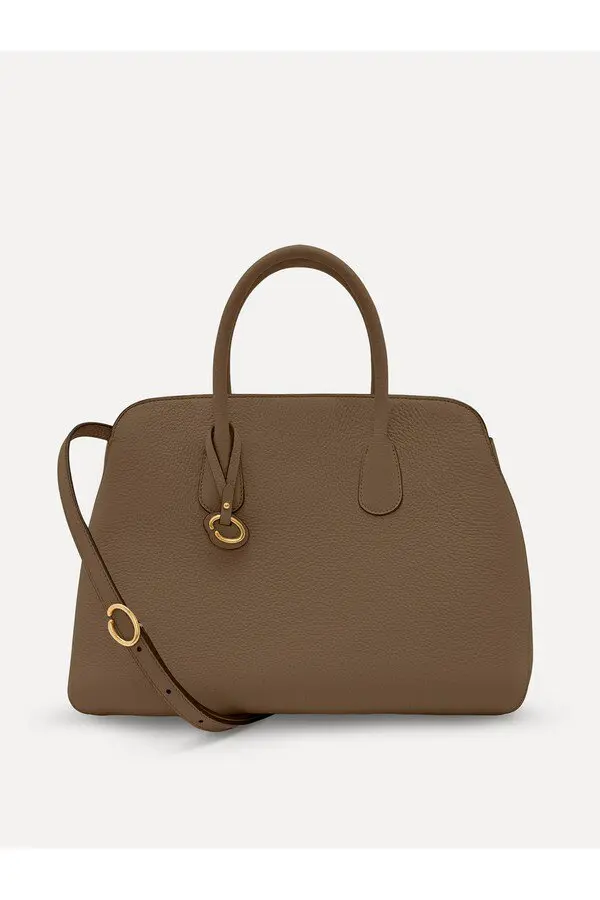 Oscar De La Renta The Ivy Top Handle Bag - Natural