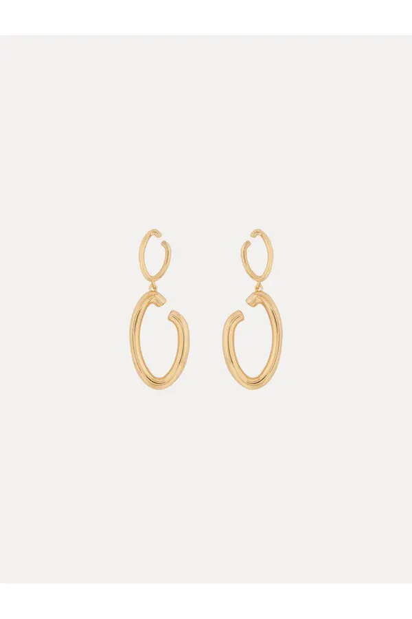 Oscar De La Renta O Drop Earrings - Natural