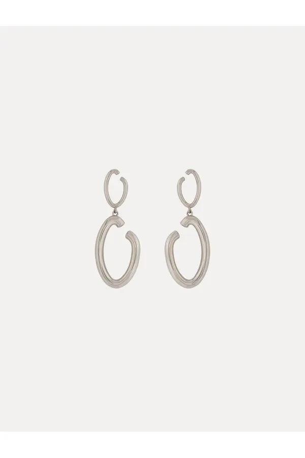 Oscar De La Renta O Drop Earrings - Natural