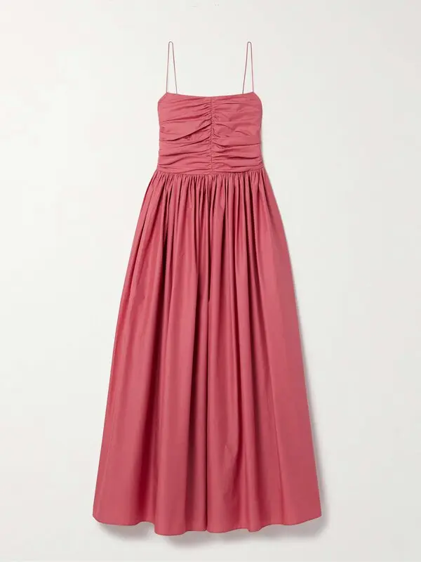 strapless open back dress Matteau Babydoll Linen Mini Dress - Oasis