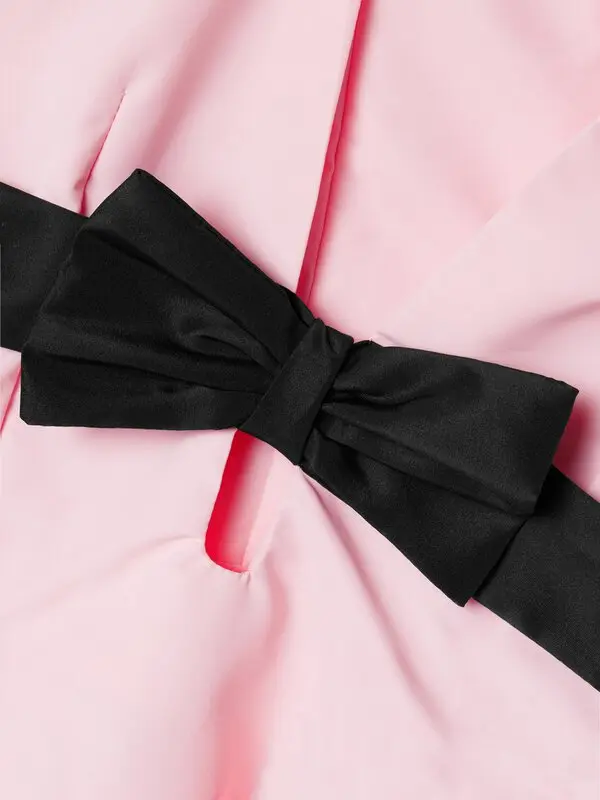 Kika Vargas Charlize Bow-Embellished Mini Dress In Pink - 40% Off |  Editorialist