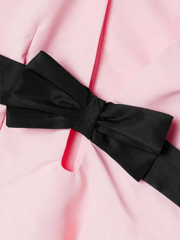 Kika Vargas Charlize Bow-Embellished Mini Dress In Pink - 40% Off |  Editorialist
