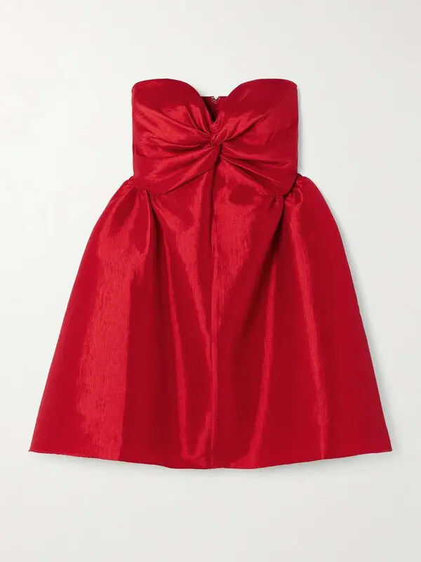 KIKA VARGAS Fiona Strapless Mini Dress - Red