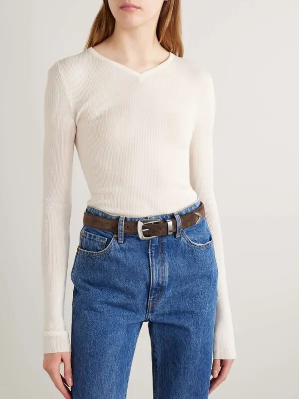 Khaite - KHAITE Benny Suede Belt