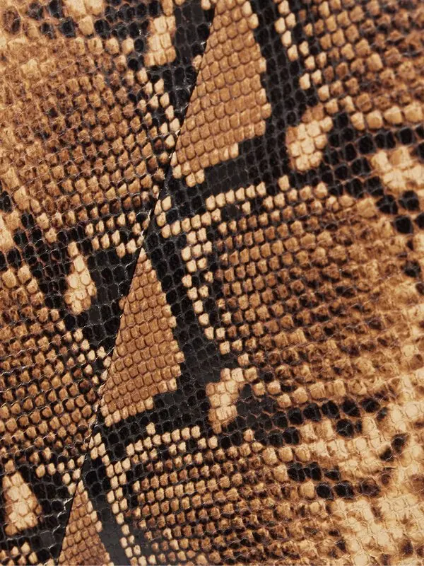 SALON 1884 Yvette Snake-effect Leather Skirt