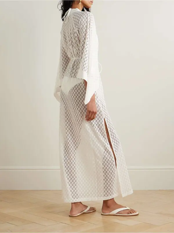 melissa odabash white crochet dress Melissa Odabash Victoria Cover Up Dress