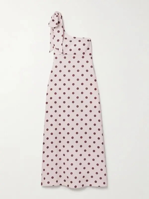 Zimmermann Acacia Polka-dot Linen Midi Dress - Ivory