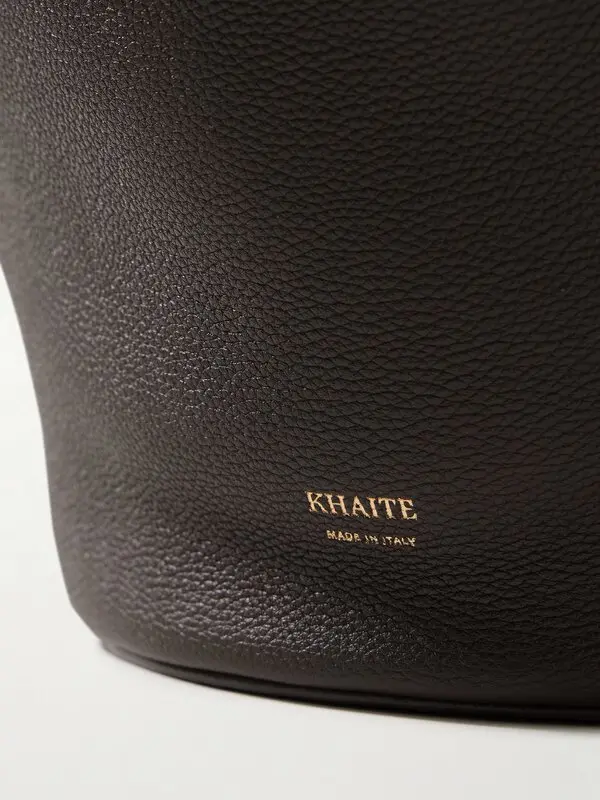 Khaite Lotus Small Textured-leather Tote