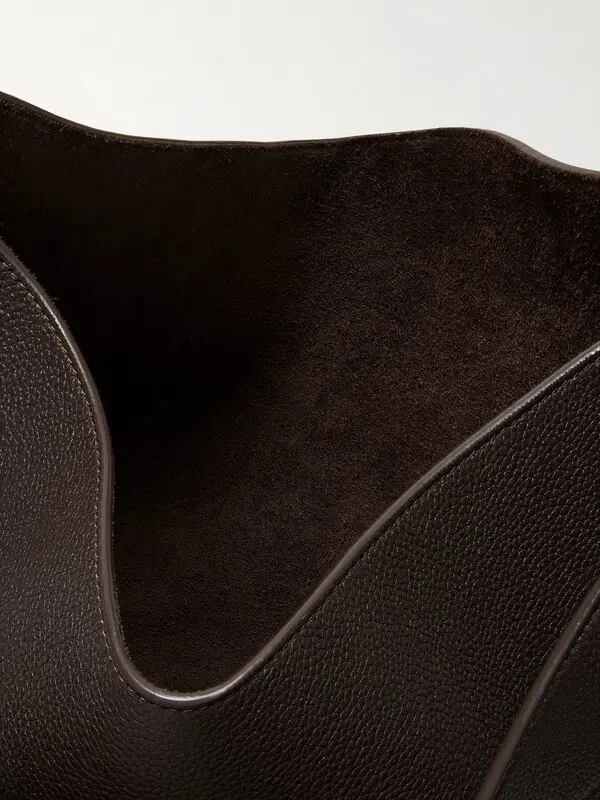 Khaite Lotus Small Textured-leather Tote