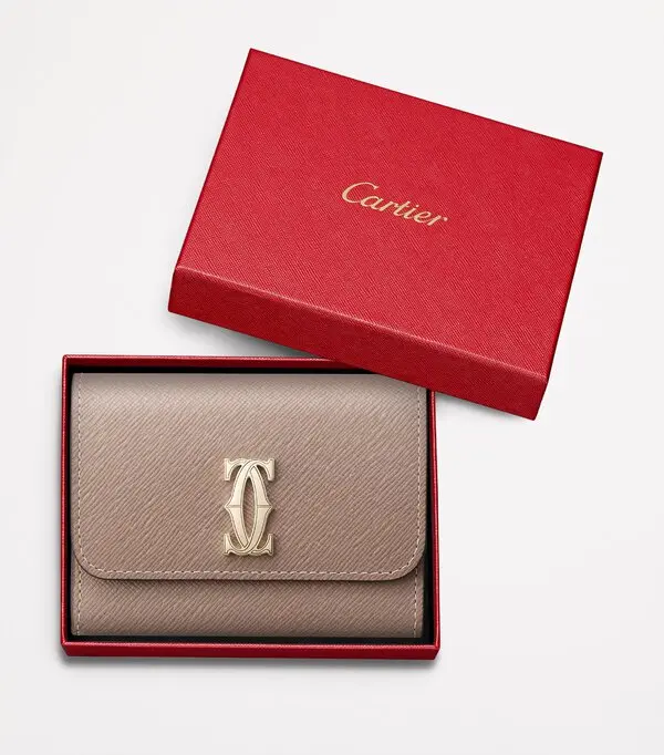 Cartier Leather C De Mini Wallet