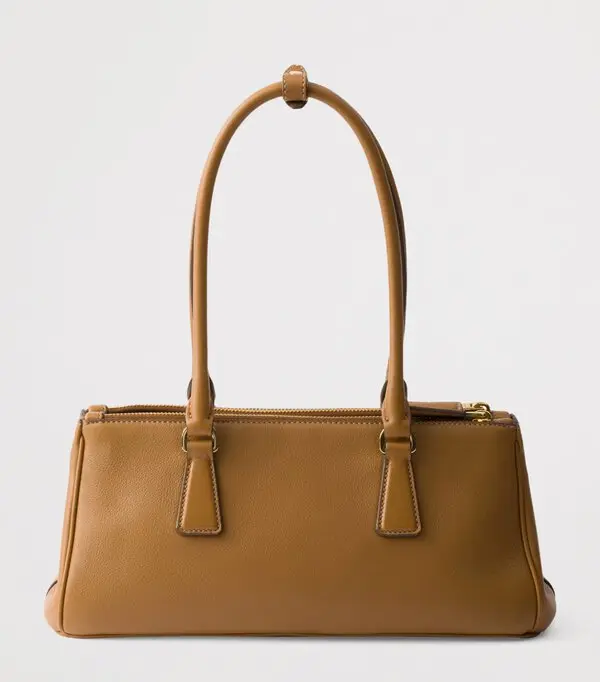 Prada Medium Leather Galleria Top-handle Bag - Brown