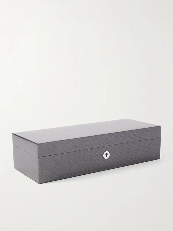 RAPPORT LONDON Carbon Fiber And Wood Five-piece Watch Box