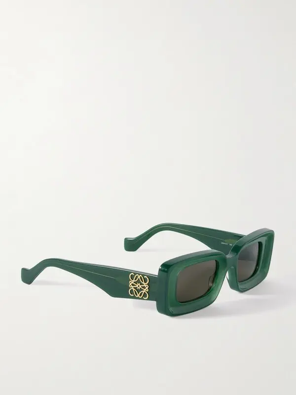 Loewe Anagram Rectangular-frame Acetate Sunglasses