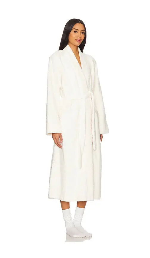 Eberjey Renew Plush Long Robe - Ivory
