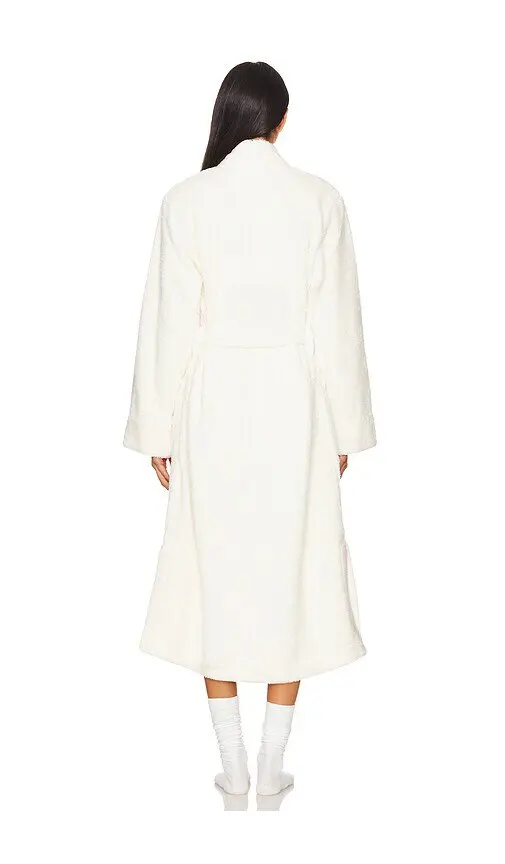 Eberjey Renew Plush Long Robe - Ivory