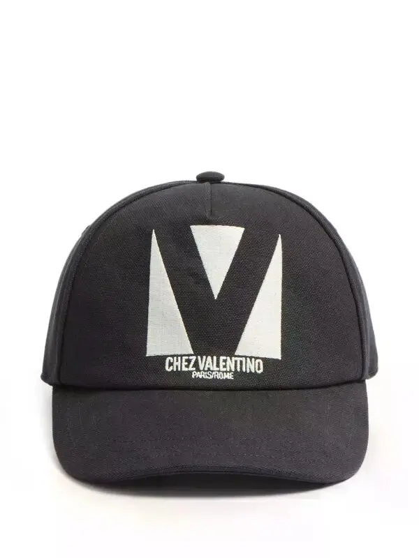 Valentino Garavani Logo-embroidered Baseball Cap - Black