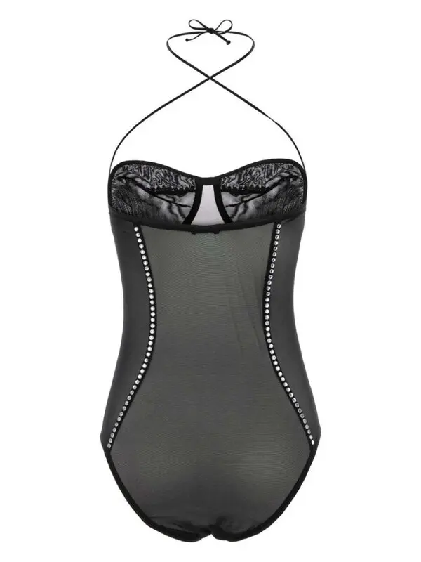 Oseree Gem-embellished Bodysuit