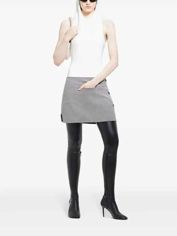 COURREGES Illusion Hooded Bodysuit - White