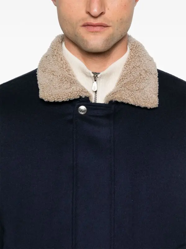 Brunello Cucinelli Shearling-collar Bomber Jacket