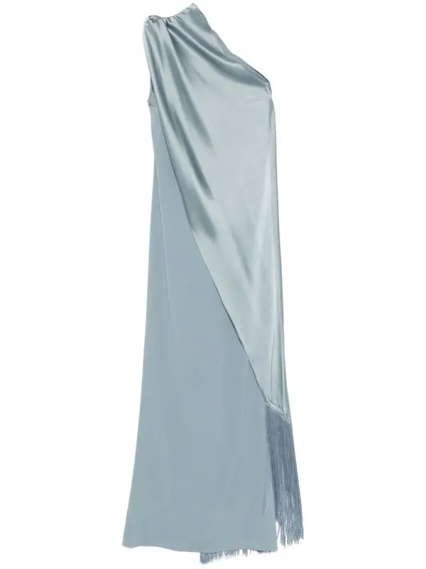 TALLER MARMO Fringed Maxi Dress - Blue
