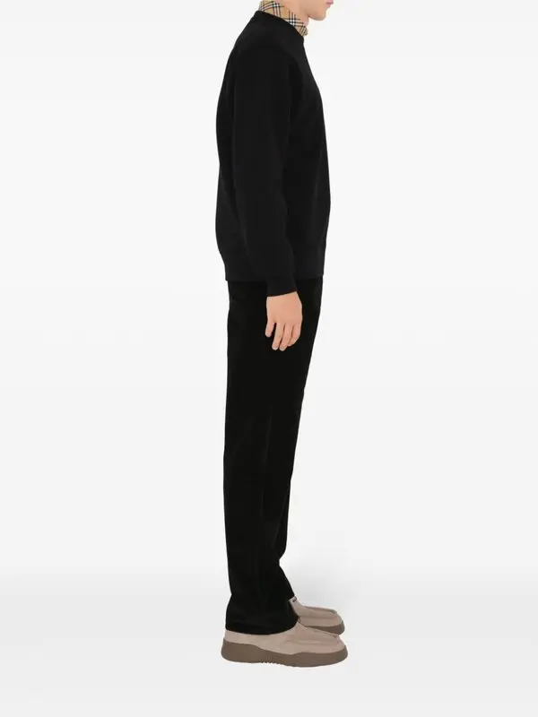 Burberry Check-patch Cotton Sweatshirt