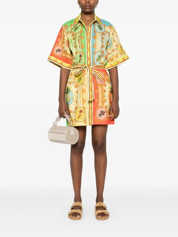 ALEMAIS La Musica Mini Dress - Yellow