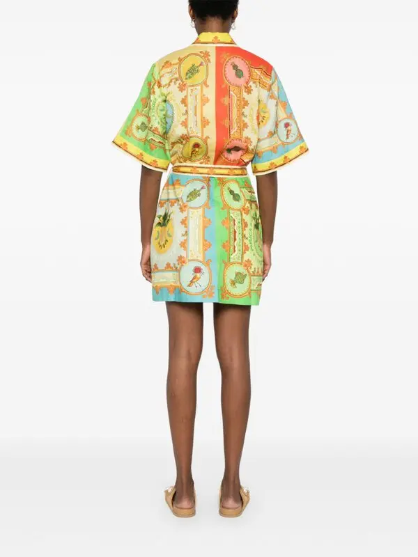 ALEMAIS La Musica Mini Dress - Yellow