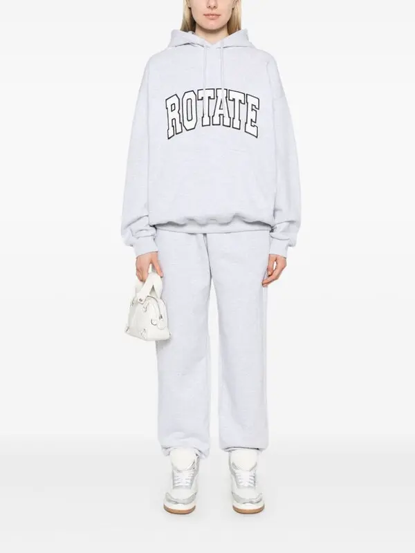ROTATE BY BIRGER CHRISTENSEN Organic Cotton Track Pants - Grey