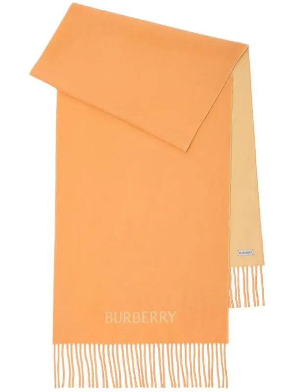 Burberry Ekd Reversible Scarf - Orange