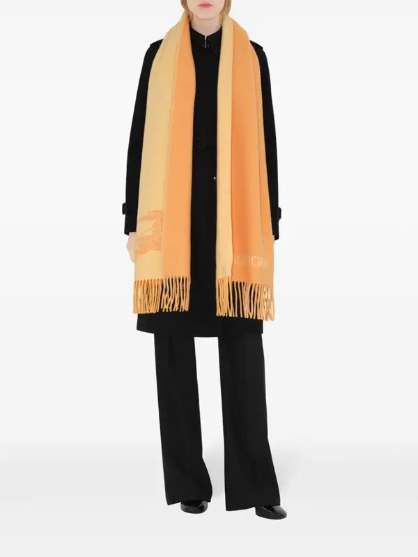 Burberry Ekd Reversible Scarf - Orange