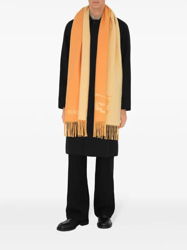 Burberry Ekd Reversible Scarf - Orange