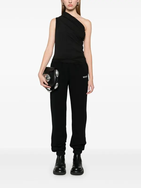 ROTATE BY BIRGER CHRISTENSEN Fleece-lined Sweatpants - Black