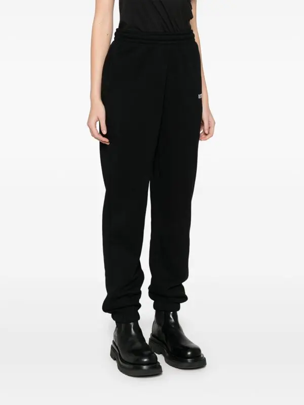 ROTATE BY BIRGER CHRISTENSEN Fleece-lined Sweatpants - Black
