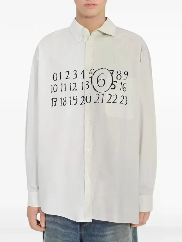 MAISON MARGIELA Numeric Asymmetric Shirt