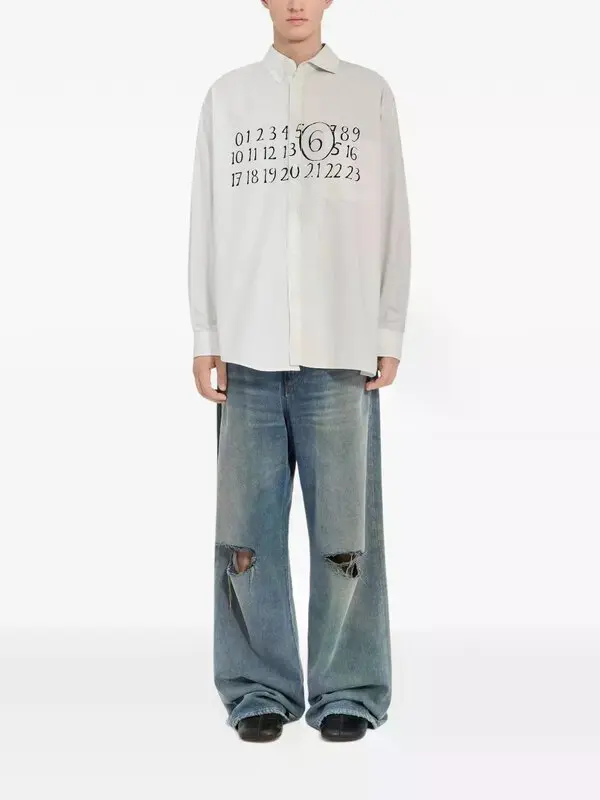 MAISON MARGIELA Numeric Asymmetric Shirt