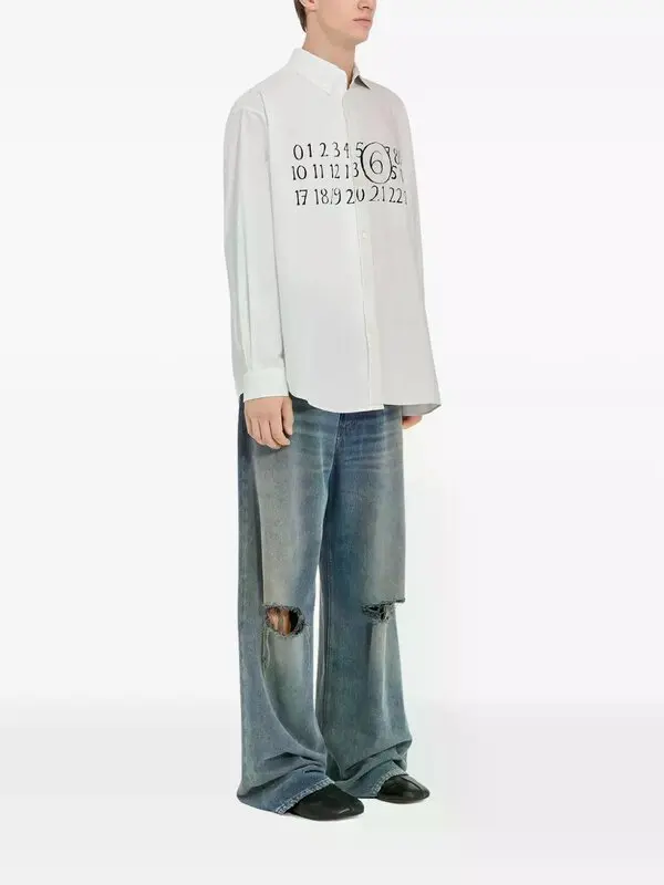 MAISON MARGIELA Numeric Asymmetric Shirt