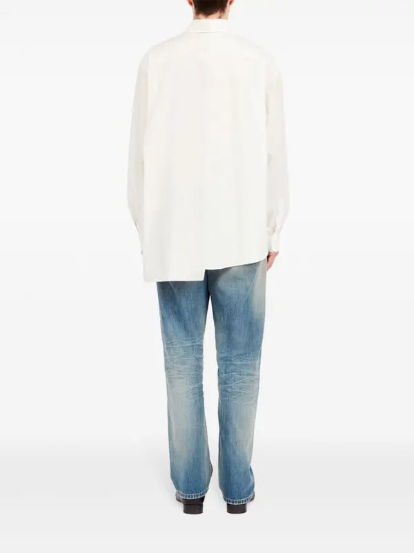 MAISON MARGIELA Asymmetric Cotton Shirt - Neutrals