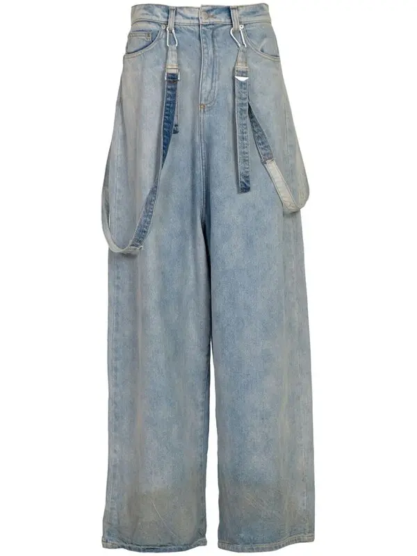 Natasha Zinko Denim Jeans With Detachable Straps
