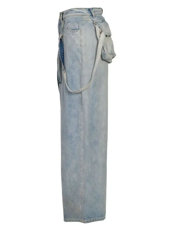 Natasha Zinko Denim Jeans With Detachable Straps