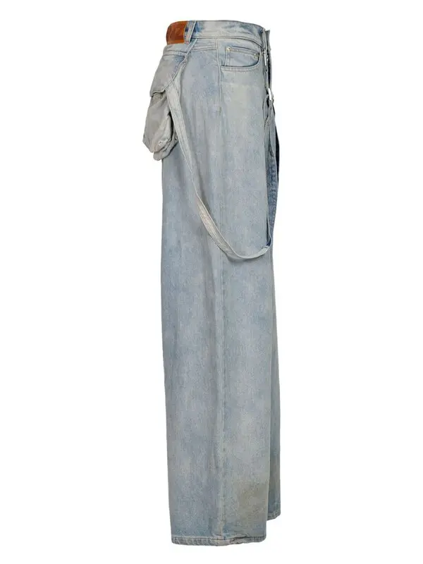 Natasha Zinko Denim Jeans With Detachable Straps