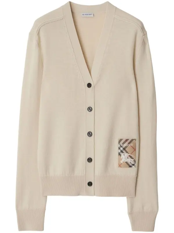 Burberry Vintage Check Cardigan - Neutrals