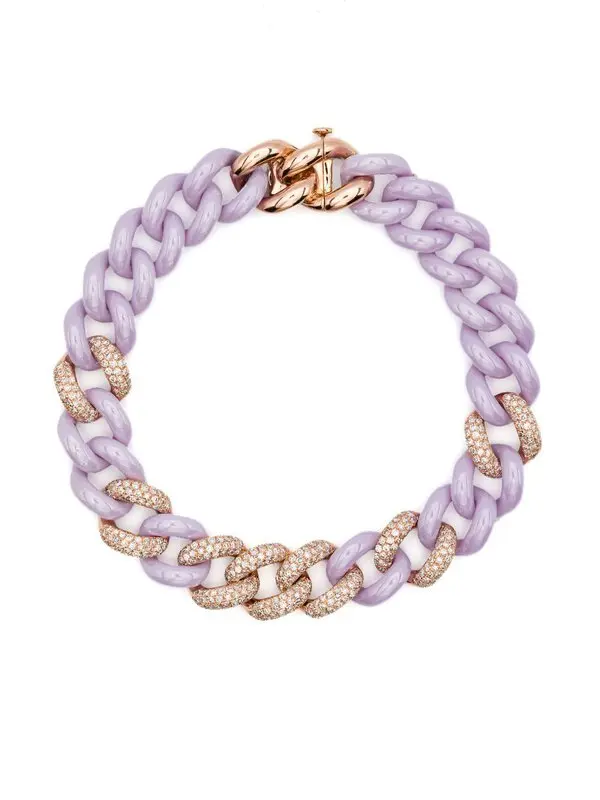 Shay 18k Rose Diamond Chain Bracelet - Gold
