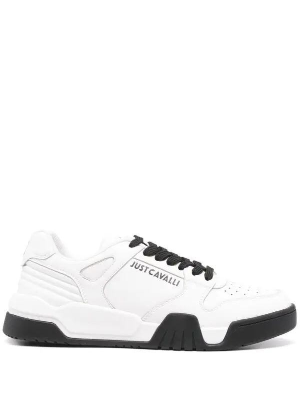 Just Cavalli Style Dis. 1 Leather Sneakers