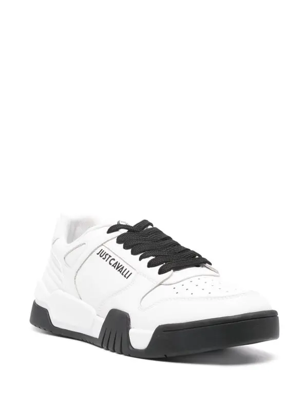 Just Cavalli Style Dis. 1 Leather Sneakers