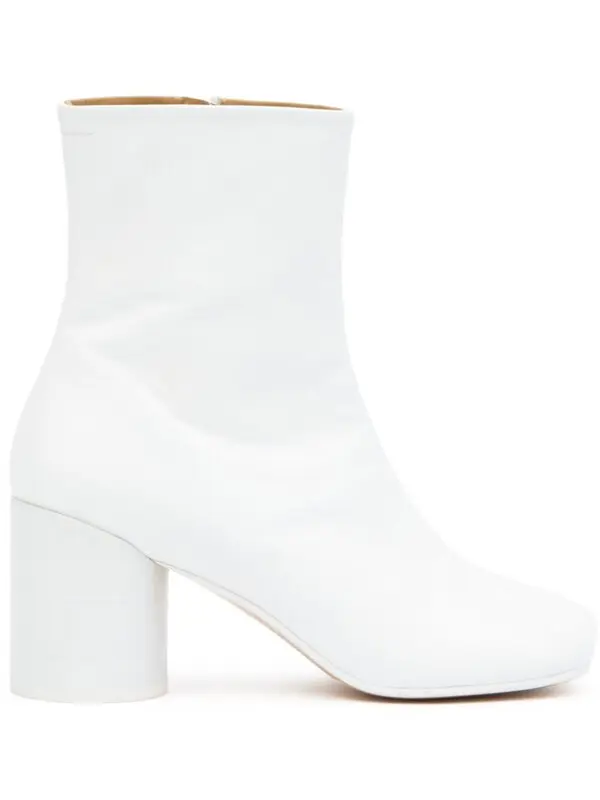 MAISON MARGIELA 70mm Anatomic Ankle Boots - White